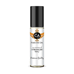 CA Perfume Impression of Stronger W/U For Men Replica Fragrance Body Oil Dupes Alcohol-Free Essential Aromatherapy Sample Travel Size Concentrated Long Lasting Attar Roll-On 0.3 Fl Oz/10ml
