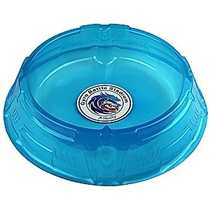 Aimoly Stadium Battle Arena Training Ground Super Vortex Attack Type for Beyblade Battling Game (Circular Blue)