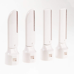 About Face Sonic Beauty-Wand Refill Blades for Exfoliating, 4 Pack â€“ Includes 2 Facial Blades & 2 Brow Blades