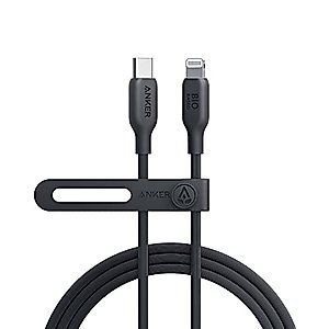 Anker USB-C to Lightning Cable, 541 Cable (Phantom Black, 6ft), MFi Certified, Bio-Based Fast Charging Cable for iPhone 14 14pro 14pro Max 13 13 Pro 12 11 X XS XR 8 Plus (Charger Not Included)