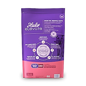 Halo Elevate Dry Dog Food, Grain Free Salmon Recipe, 20lb