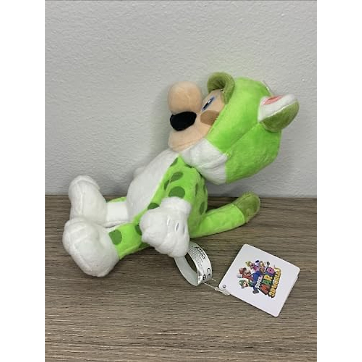 Little Buddy Super Mario Neko Cat Luigi Plush, 10""", Multi-Colored