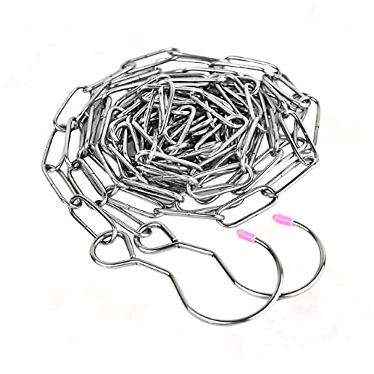 Zerodeko 3pcs Metal Clothing Rack Stainless Steel Chain Portable Drying Rack Clothes Storage Chains Display Hanging Chain Adjustable Clotheslines Clothes Drying Chain Clothes Drying Rack