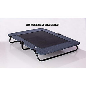 Lifestyle Pet Cot Elevated Bed, No Assembly Required, Premium Tear Resistant Cooling Mesh, Indoor & Outdoor, Lightweight & Portable, 3 Models, 2 Colors