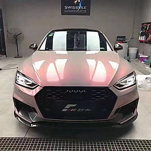 XhuangTech Chameleon Vinyl Wrap Grey to Red Adhesive Car Body Film Sticker Decal Sheet Roll Air Bubble Release DIY (Grey to Red, 60" x 11.8" （1.52M x 0.3M)