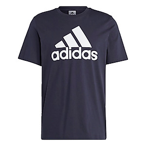 adidas Men's Essentials Single Jersey 3-Stripes T-Shirt, Legend Ink/White, XX-Large