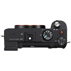 Cardinal Camera-Sony Sony Alpha a7C Mirrorless Digital SLR Camera Body Only Video Bundle + LED Video Light + Microphone + Extreme Speed 64GB Memory(20pc Bundle),ILCE7C/B