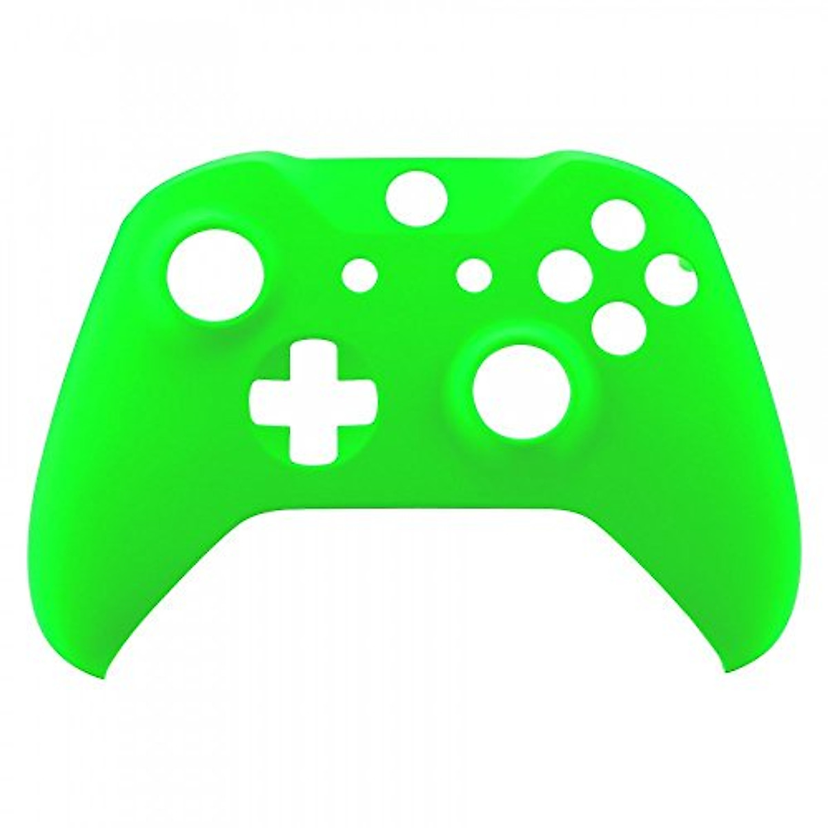 eXtremeRate Neon Green Soft Touch Grip Front Housing Shell Faceplate for Xbox One X S Controller Model 1708 - Controller NOT Included