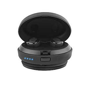 Altec Lansing True Evo+ Truly Wireless Earphones, 4 Hours of Battery Life, Receive Up to 4 Charges on The Go, Access Siri or Google Voice Assistant via Bluetooth Through Your Smartphone, MZX659-BLK