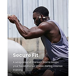 SHOKZ OpenRun Pro - Open-Ear Bluetooth Bone Conduction Sport Headphones - Sweat Resistant Wireless Earphones for Workouts and Running with Premium Deep Base - Built-in Mic, with Hair Band