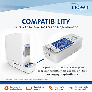 Inogen Extended (16-cell) Battery - for the Inogen One G5/Inogen Rove 6 - Up to 12 hours, 45 minutes of battery life on setting 1-2.18 lbs.