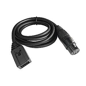 XLR Connector Headset Cable for Clear-Com CC-110-X4(5ft), Interchangeable Microphone Headphone Wire for Clear-Com CC-110 CC-300-X4 CC-220-X4 CC-400-X4 Headsets, 4 Pin XLR Female Adapter Cord(1 Pack)