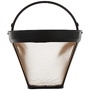 Braun Gold Tone Permanent Coffee Filter, Reusable #4 Cone Shaped, No Paper Filter Needed, Fits Coffee Makers Series 7 & Series 9, BRSC002 ,Black