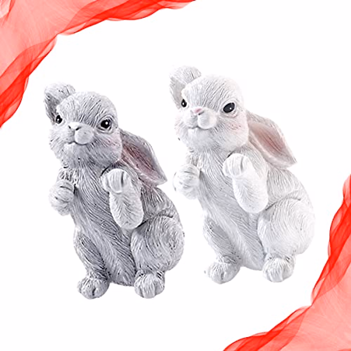 Cabilock Free Gray Kitchen Beckoning Towel Adhesive Bag Sundries Hanging Coat Rabbit Clothes Shape Shaped Wall Hangers Organizer Resin Hanger Figurine Door Bathroom Punch Hat Bunny Hooks