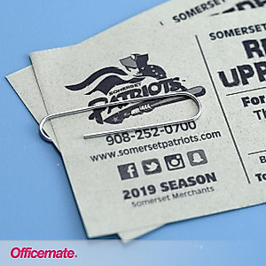 Officemate Giant Paper Clips, Pack of 10 Boxes of 100 Clips Each (1,000 Clips Total) (99914)