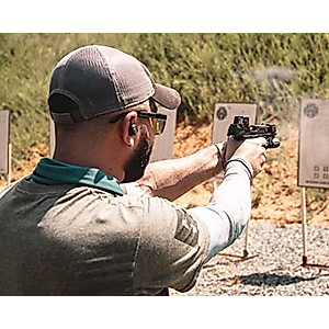 OPSMEN Shooting Ear Protection Electronic Wireless Safety Earmuffs Earplugs In-Ear Hearing Active Noise Reduction Cancellation Gun Range For Hunting Black