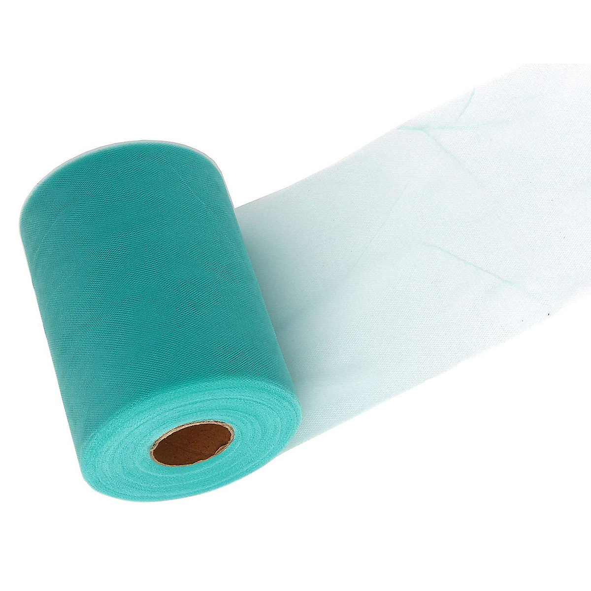 Aqua Tulle Roll Spool 6 Inch x 100 Yards for Tulle Decoration