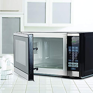 Commercial Chef Countertop Microwave Oven, 0.7 Cubic Feet, Stainless Steel