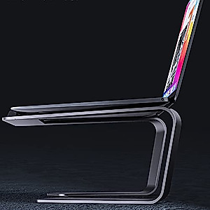 GodSpin Laptop Stand, Aluminum Computer Riser, Ergonomic Detachable Portable Aluminum Notebook Stand Elevator for Desk, Compatible with MacBook Air Pro, Dell XPS, HP, 10 to 17 Inch Laptops (Gray)