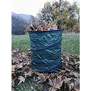 Pop Up Bin Collapsible Organizer Leaf Bag Trash Can 20-Gallon Portable Hanging Folding Organizer Camping Outdoor Garden & Ebook