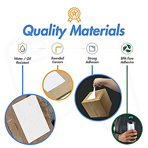 OfficeSmartLabels – 1" x 1" Removable Square Direct Thermal Labels - Compatible with Rollo & Zebra Desktop Printers and More – 1” Core; Perforated, Water & Oil Resistant [20 Rolls, 27600 Labels]