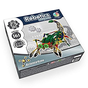 Science4you Scorpiobot Robotics Kit for Kids - Building Robot Toys for Kids 8-12 Year olds, Robot Kit with 161 Pieces, Stem Building Games, Robots for Kids, Gift for 8+ Year Olds Boys and Girls
