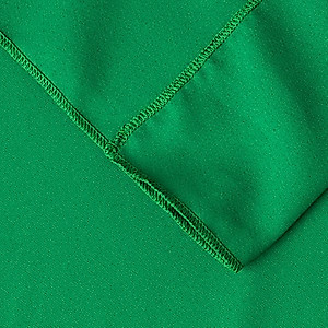 LA Linen Pack-2 Polyester Poplin Backdrop Drape 96 by 58-Inch Wide, Emerald Green, 96 x 58
