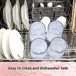 4 Pack Ice Cream Pints and Lids Compatible with Ninja NC501 Series Creami Ice Cream Makers,BPA-Free,Dishwasher Safe,Color Lids