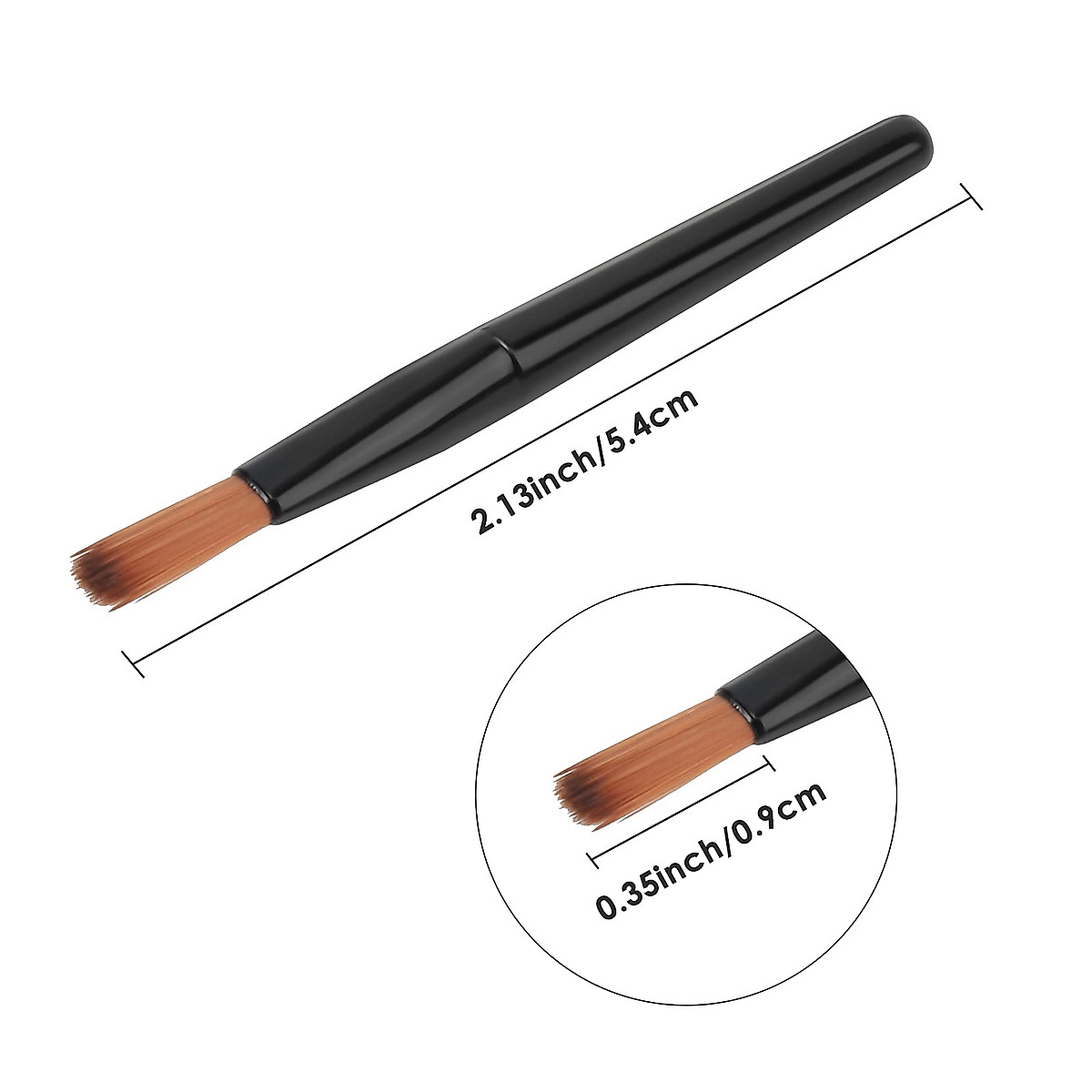 50Pcs/Set Lip Brushes, Disposable Lip Brush Lip Gloss Makeup Brush, Lipstick Gloss Wands Applicator Cosmetic Tool Kits（Black）