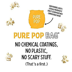 Quinn Movie Night Popcorn Variety Gift Kit, 3 Flavors - Real Butter, Parmesan & Rosemary, White Cheddar, Non-Gmo, Organic Popcorn Kernels (9 bags)