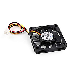 Areyourshop 1Pcs DC Brushless Cooling PC Computer Fan 12V 0.18A 6010s 60x60x10mm 3 Pin Wire Fan