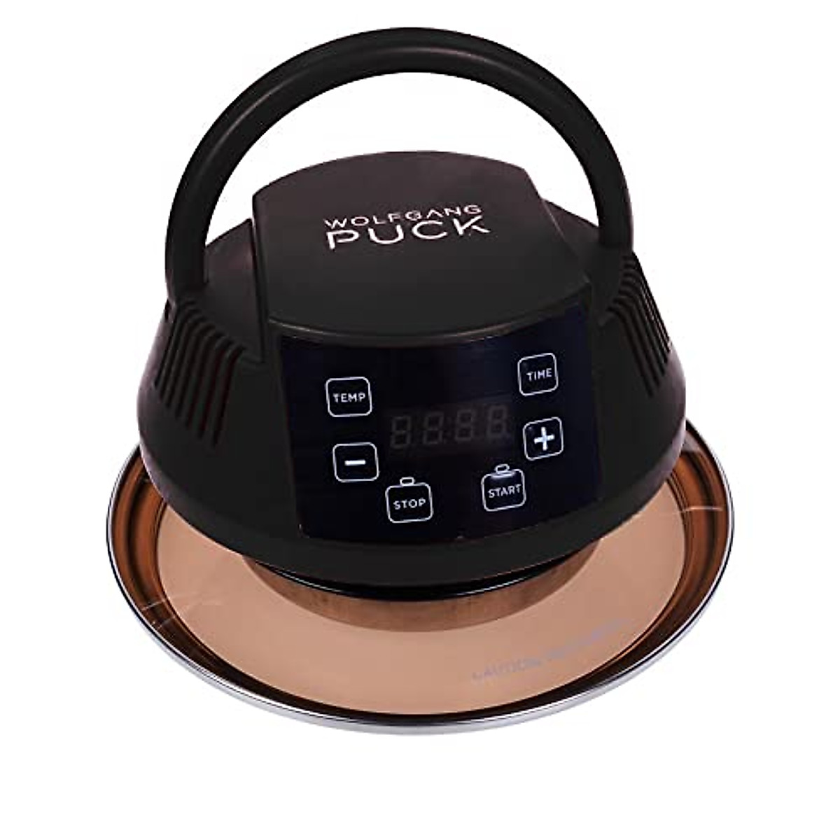 Wolfgang Puck 1000-Watt Air Fryer Lid with Accessories (Black)