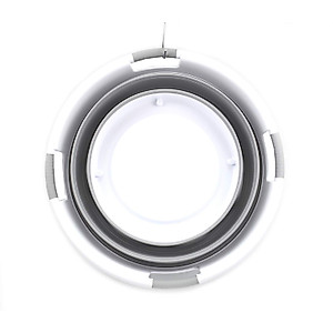 SAMMART 66L Collapsible Laundry Basket with Wheels - Foldable Pop Up Storage Container/Organizer with Wheels - Portable Washing Tub - Space Saving Hamper/Basket with Wheels (1, Grey)