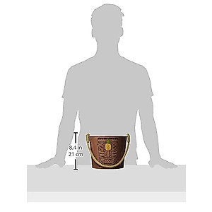 Brown Metal Tiki Ice Bucket - 10" - Perfect for Luau & Hawaiian-Themed Parties (1 Pc.)