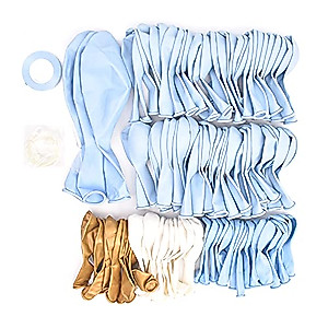 105PCS Macaron Pastel Blue Balloon Arch Kit Birthday Party Decoration Kids Boy Baby Shower Wedding Ballon Garland Accessories