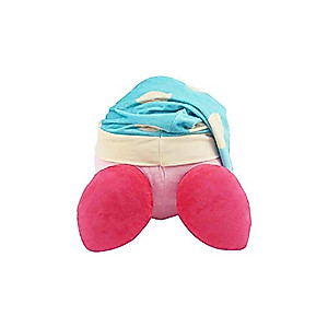 Kirby Sleep 12" Mega Plush - Cute Plushies, Big Plush & Soft Pillow Kirby Gifts for Kids & Adults! Kirby Plushes Available Include Whip Kirby, Kirby Sleep, Fighter Kirby, and Link Kirby Sword.