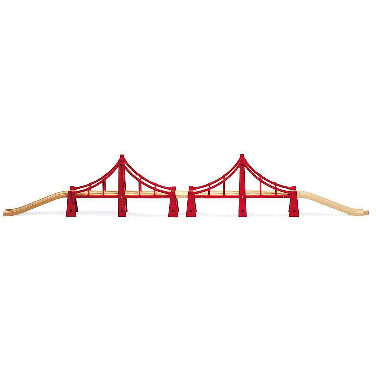 BRIO World - 33683 Double Suspension Bridge | Toy Train Set Accessory for Kids & Toddlers Age 3 and Up | Compatible with All BRIO Railway Sets | FSC Certified
