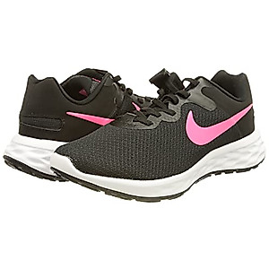 Nike Revolution 6 Flyease NN Womens Running Trainers DC8997 Sneakers Shoes (UK 4 US 6.5 EU 37.5, Black Hyper Pink Iron Grey 002)