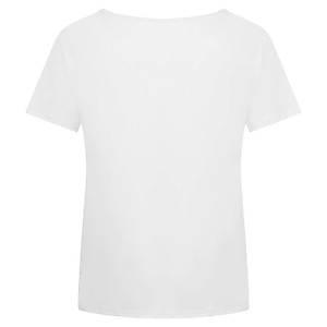 Bravetoshop Womens Tshirts Short Sleeve V Neck Moon and Sun Graphic Summer Casual Blouse Tops (White,XXL)