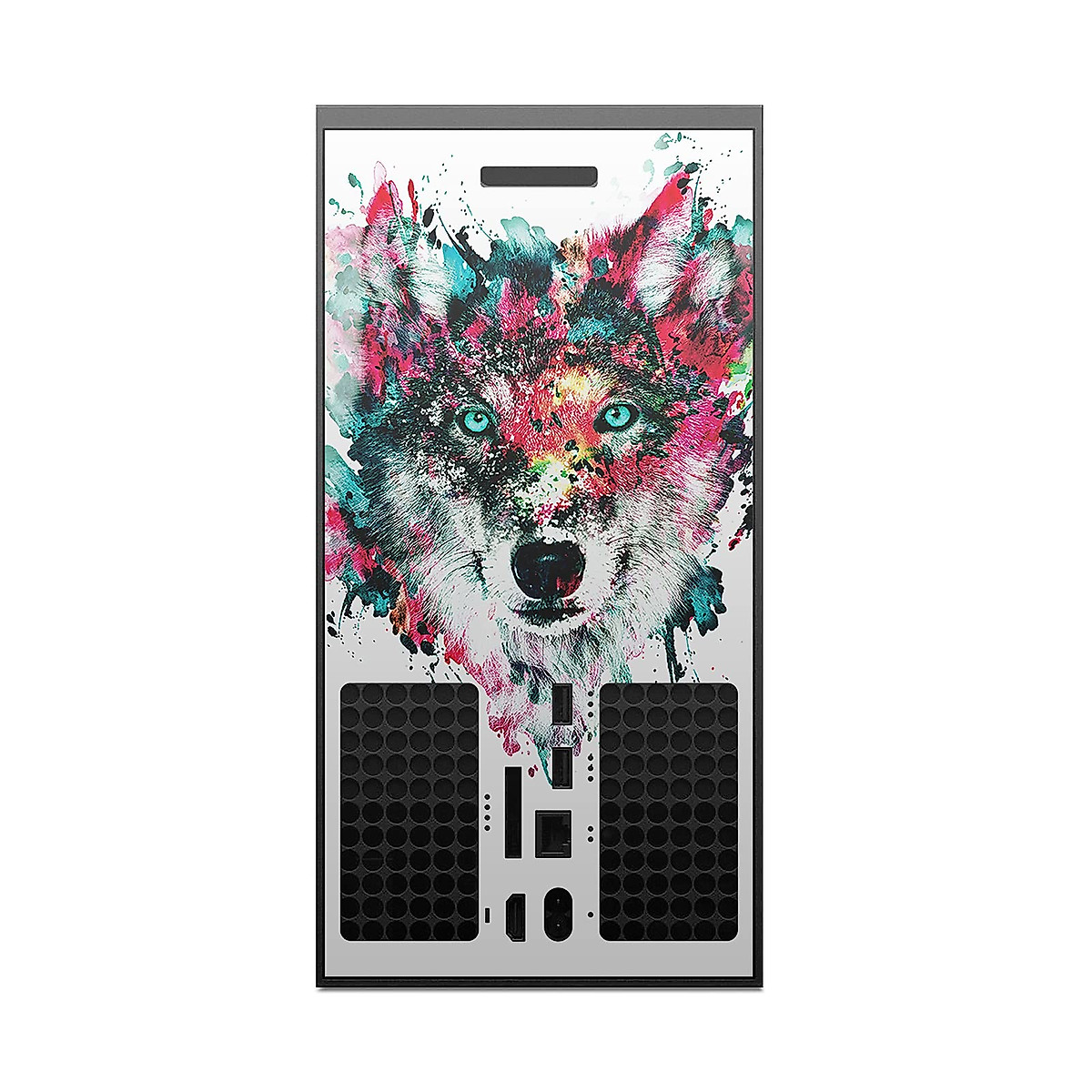Head Case Designs Officially Licensed Riza Peker Wolf Art Mix Vinyl Sticker Gaming Skin Decal Cover Compatible With Xbox Series X Console and Controller Bundle