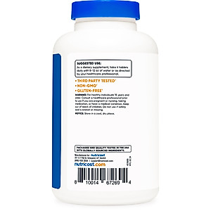 Nutricost Calcium & Magnesium Carbonate 240 Tablets, 1200mg of Ca & 150mg of Mg per Serving, 60 Servings- Gluten Free, Non-GMO