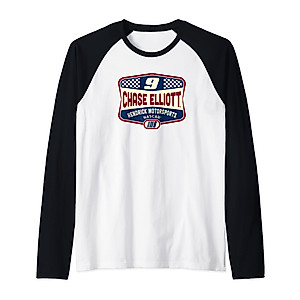 NASCAR - CHASE ELLIOTT SHIELD Raglan Baseball Tee