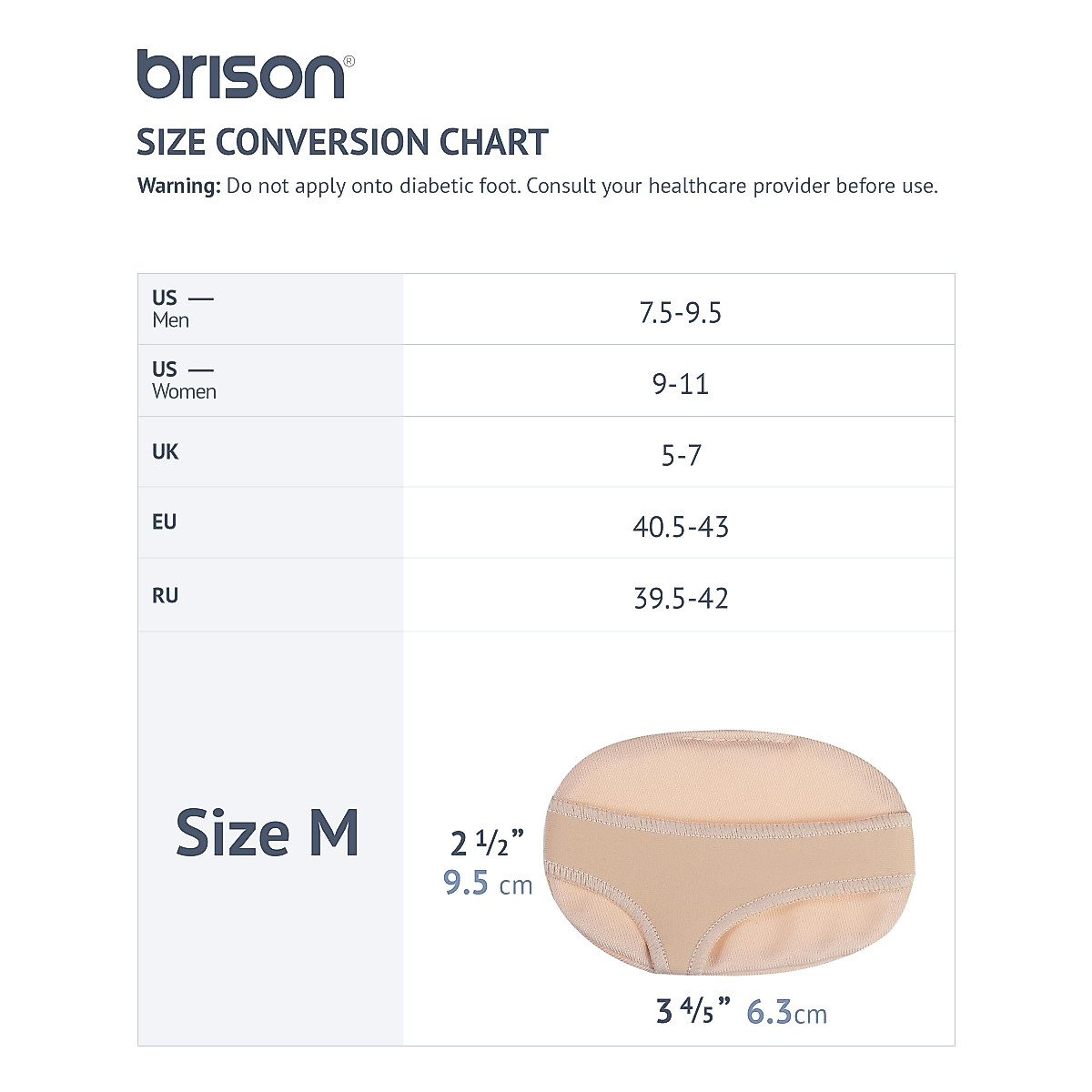 Brison Metatarsal Pads for Women and Men Compact Ball of Foot Cushion Gel Pad Inside Metatarsalgia Morton's Neuroma Pain Relief - Soft Foot Care Fabric Sleeves 2 Pairs