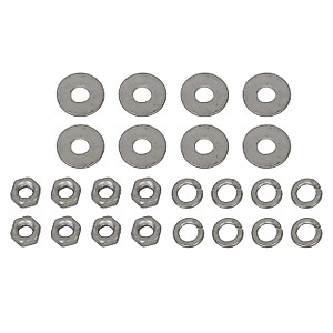 KUAFU Universal U-Bolts for Boat Trailer Square Steel 1/2" Dia X 3 1/16" X 4 5/16" 4Pcs