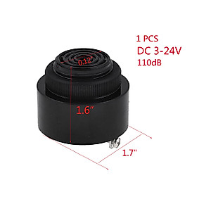 YXQ DC 3-24V 110dB Industrial Electronic Continuous Sound Buzzer 2.8KHz