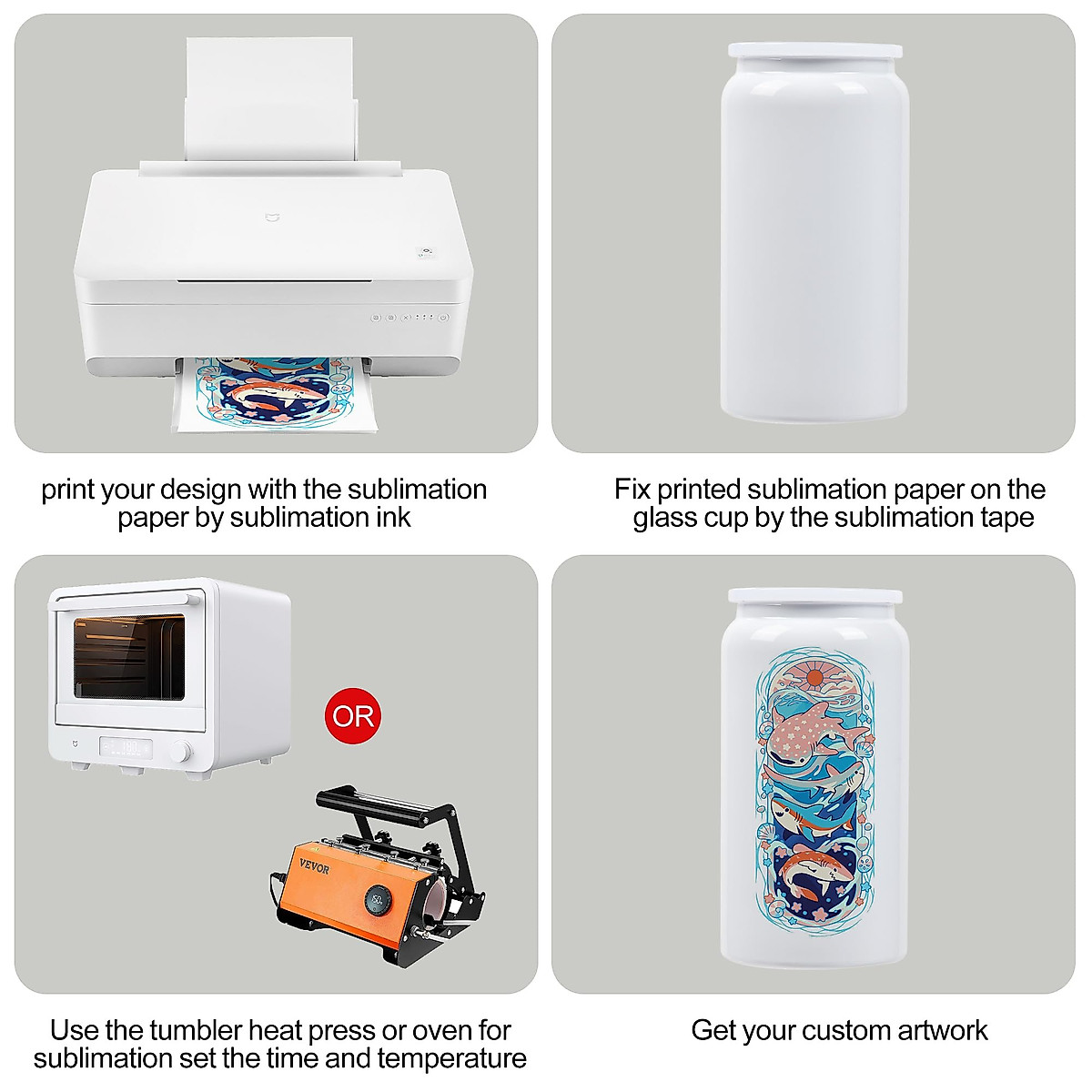 JYLJINGYULI 12 Pack 16 oz Sublimation Tumblers Blanks Glass Cups with Cup lid and straw,Stainless Steel double wall insulated Cups Blank, for Craft DIY