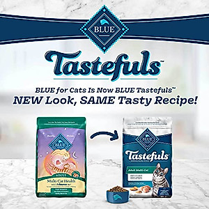 Blue Buffalo Tastefuls Multi Cat Natural Adult Dry Cat Food, Chicken and Turkey 15lb bag