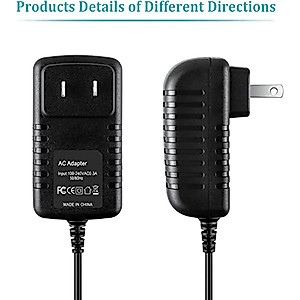 Guy-Tech AC/DC Adapter Compatible with Hitachi Digital 8 Hi8 8mm Video Camcorder VHSC Camera VM-H645LA VM-H845LA VM-H945LA VM-645LA VM-E645LA VM-845LA VM-945LA Power Supply Cord Cable Charger