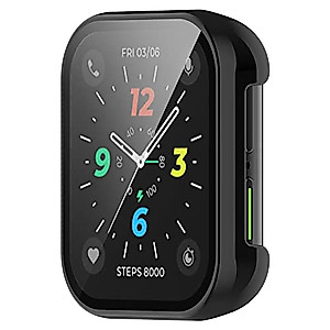 TenCloud Watch Cases for Oppo Watch 2 46mm Screen Protector Full Protective Case Watch Accessories (Black)