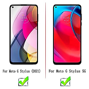 beukei (4 Pack) Screen Protector Compatible for Motorola Moto G Stylus 5G/ Moto G Stylus (2021) Screen Protector Tempered Glass (6.8" Display, 2021),Touch Sensitive,Case Friendly, 9H Hardness